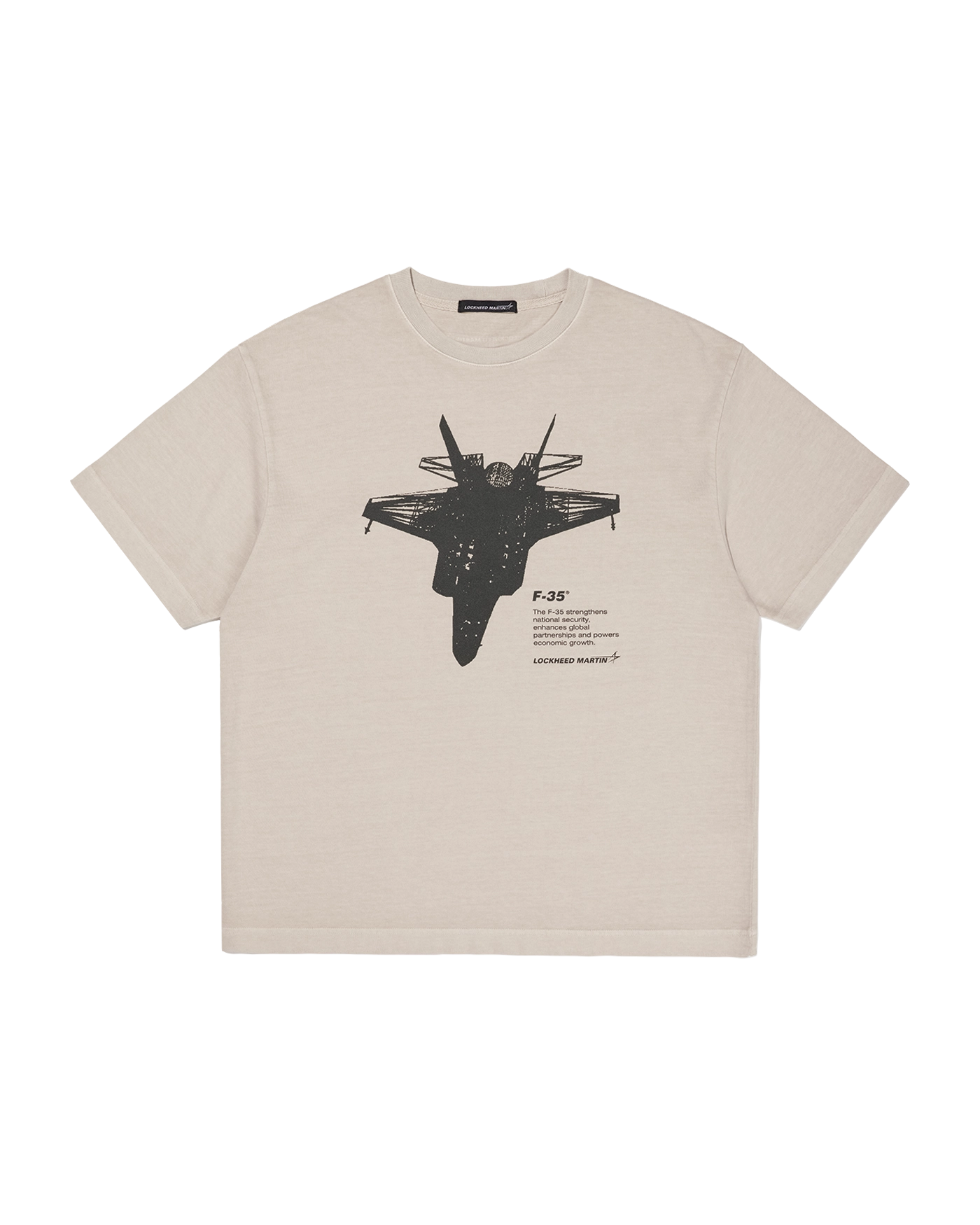 LOCKHEEDMARTIN LM F-35 GRAPHIC GARMENT DYED OVER T-SHIRT