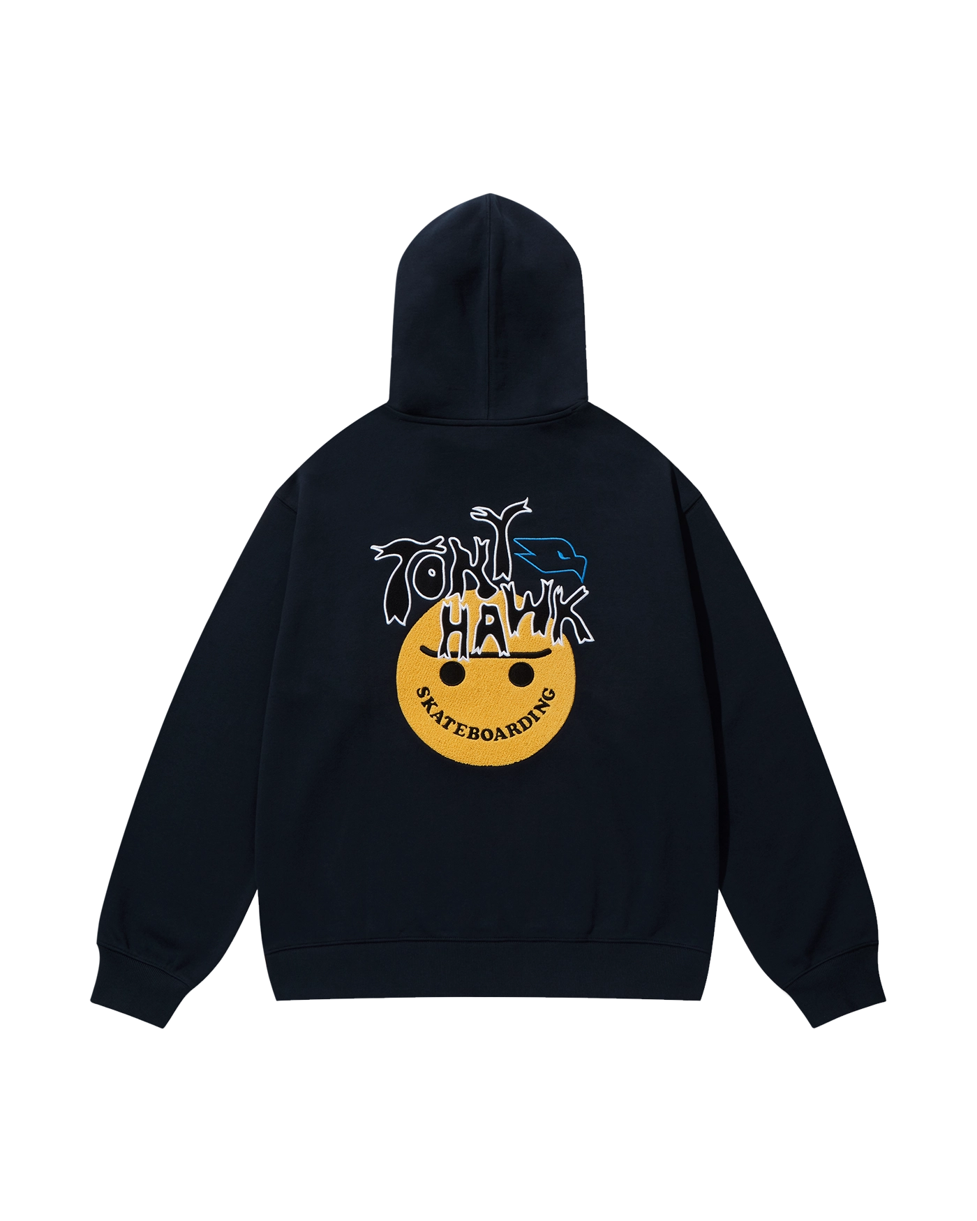 TONY HAWK SMILE BOUCLE EMBROIDERY GRAPHIC HOODIE
