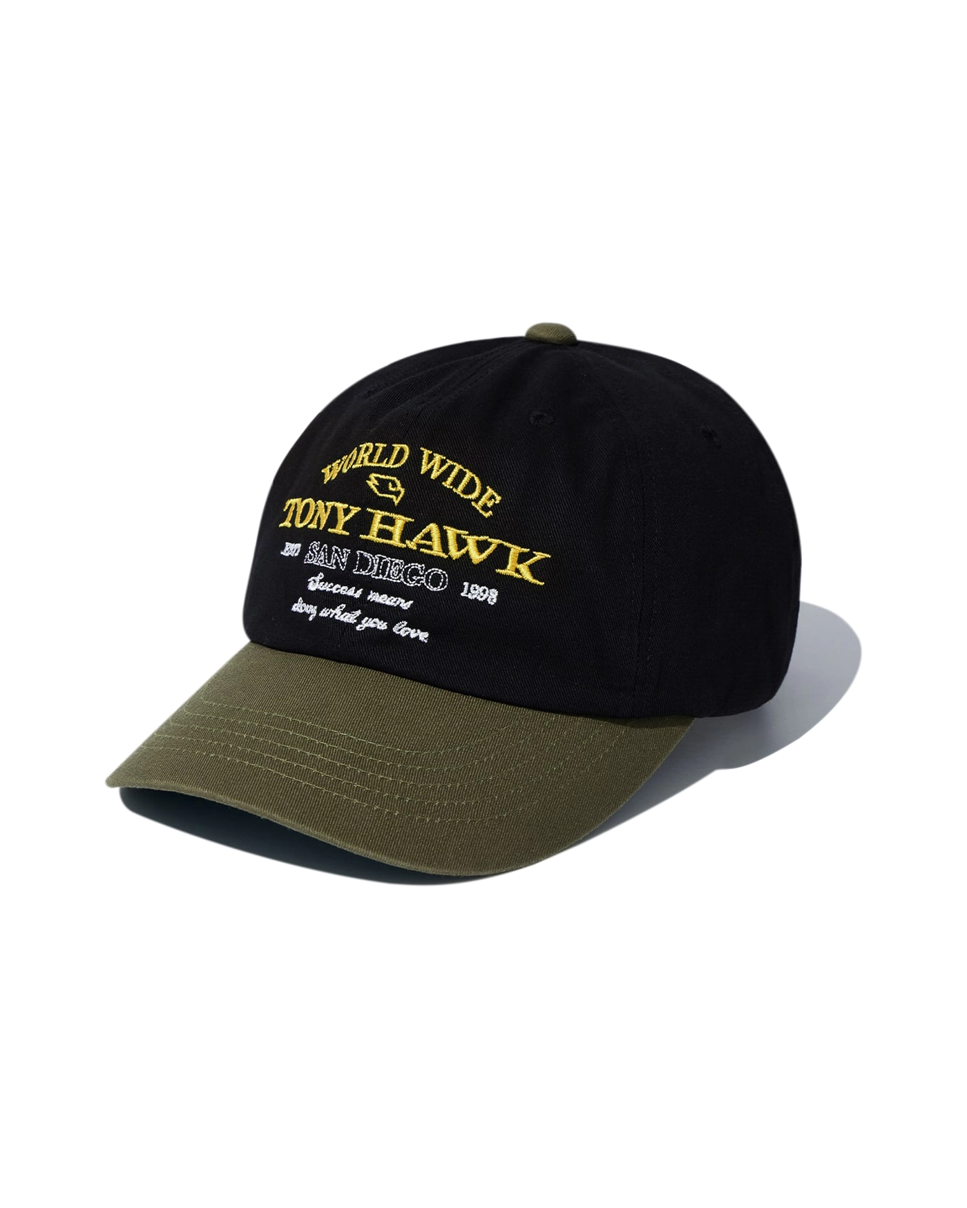 TONY HAWK NY HAWK COLLEAGE TYPO GRAPHIC BALL CAP