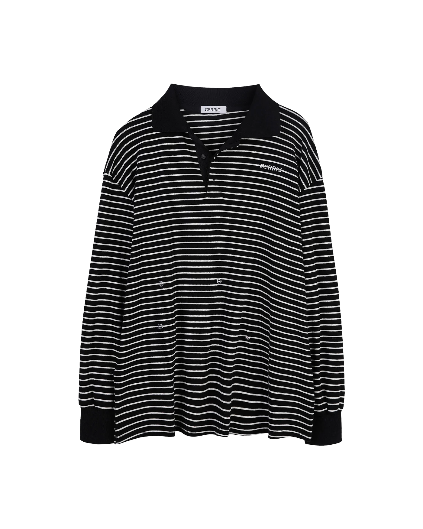 CERRIC STRIPE BUTTON PINCH TOP