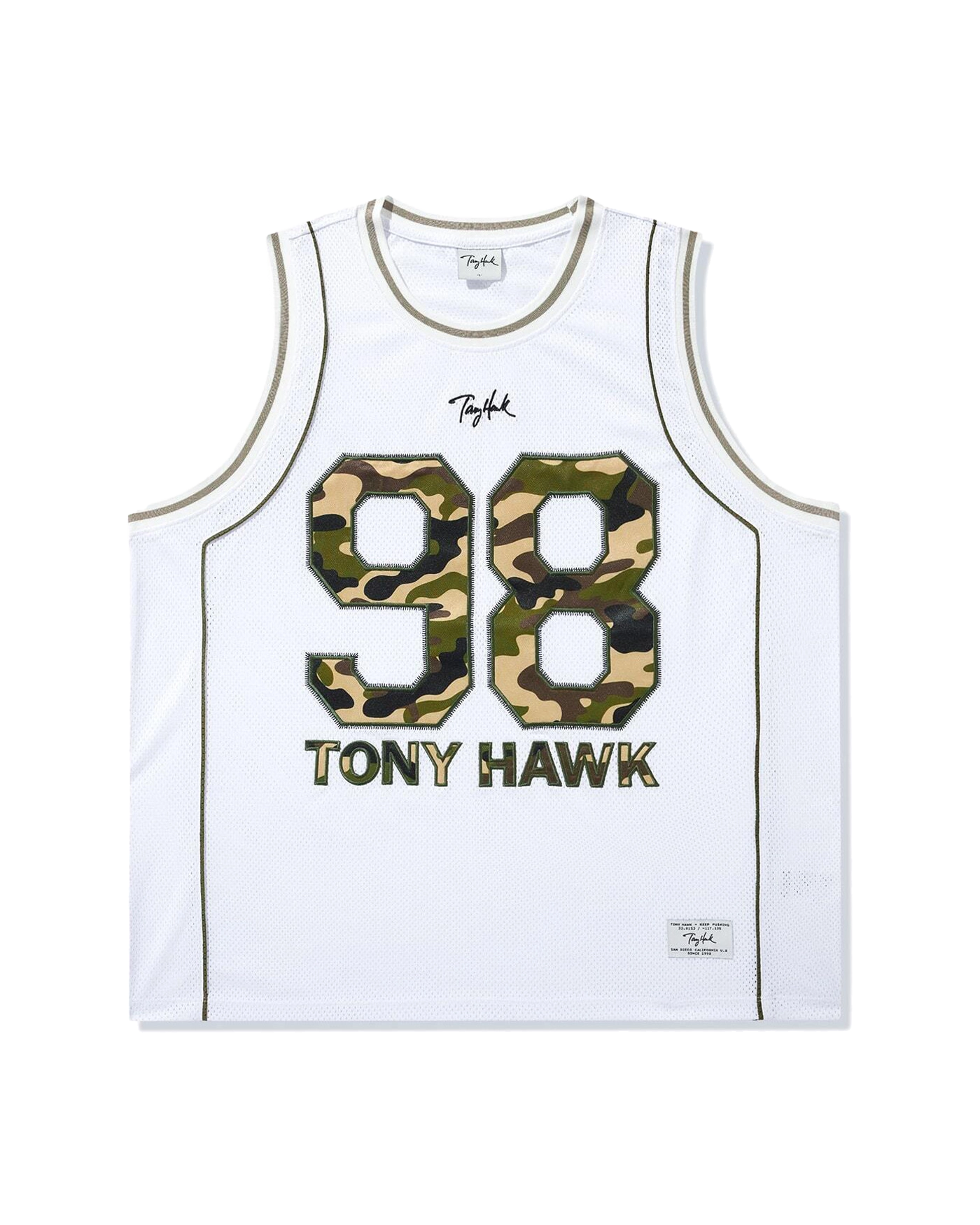 TONY HAWK 98 MESH TRACK SLEEVELESS T-SHIRT