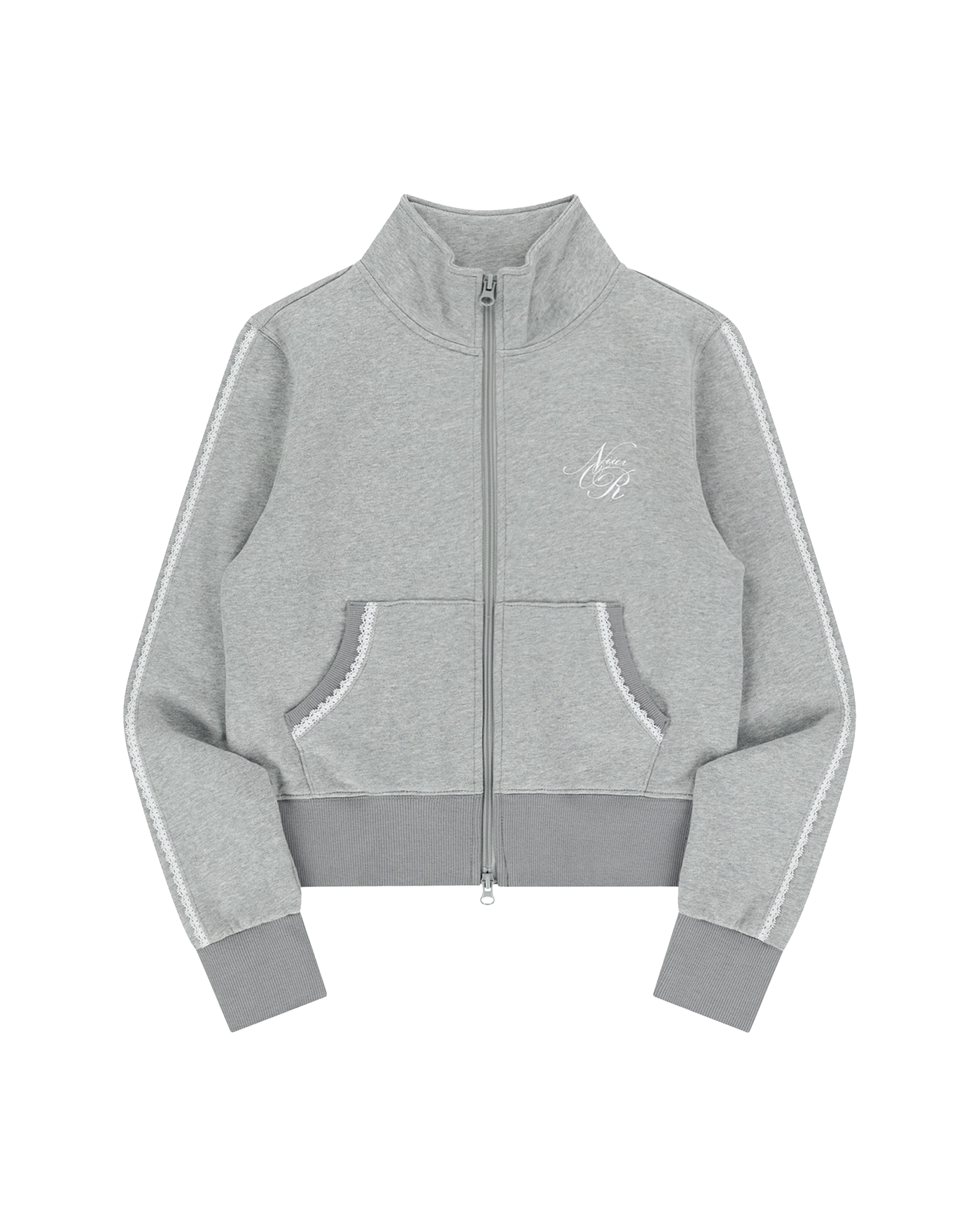 NIIER NOR LACE CURVE TRACK ZIP-UP