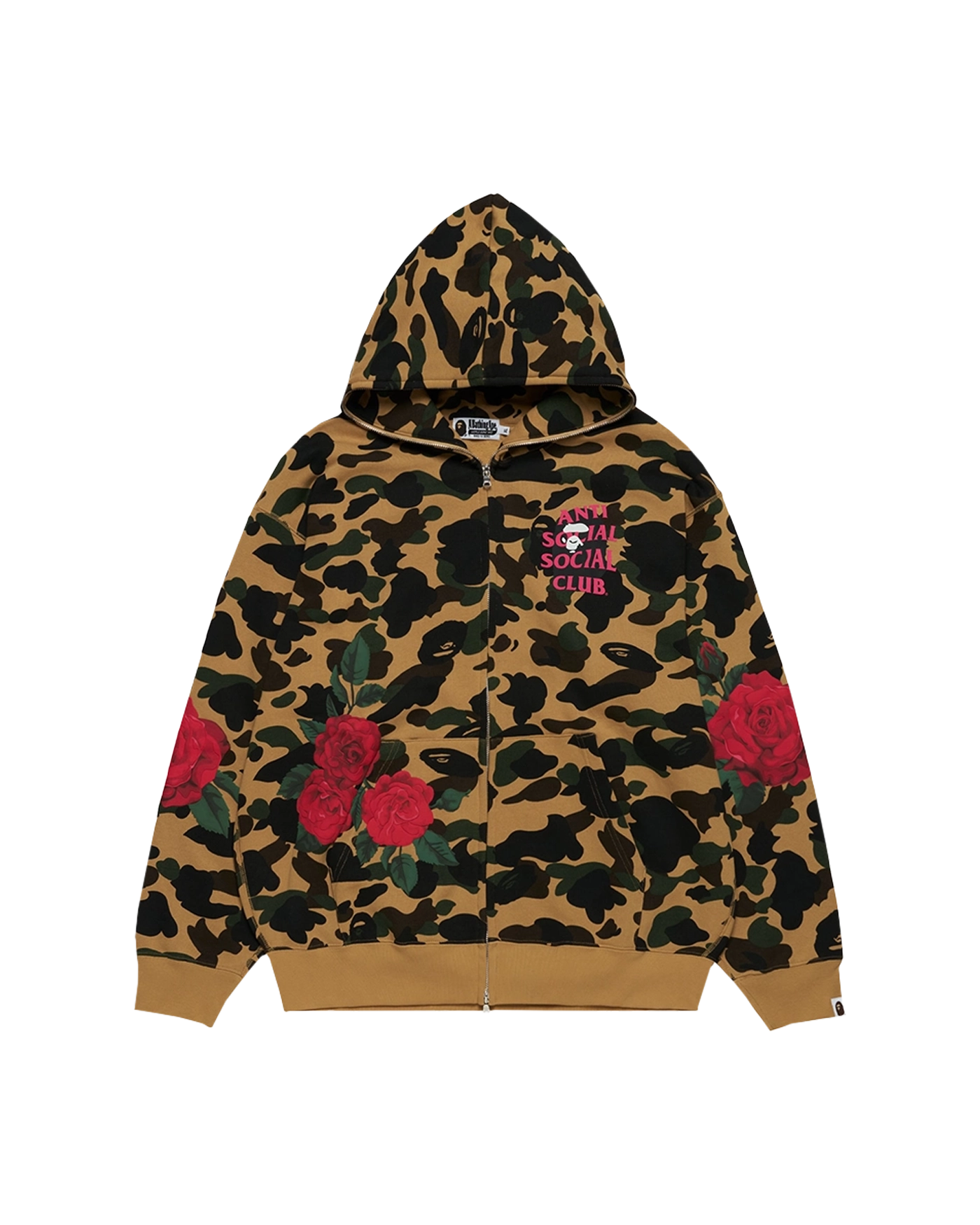 ASSC X BAPE Camo & Roses Hoodie